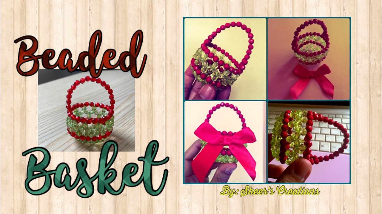 Beaded Basket Tutorial - Souvenir Item - How to Make DIY - Beading ...