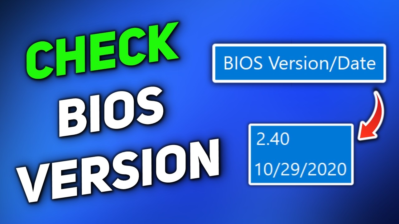 How to Check BIOS Version in Windows 11 (Best 3 Methods) - YouTube