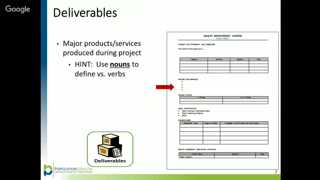 MCH QI Tools: Project Charter - YouTube
