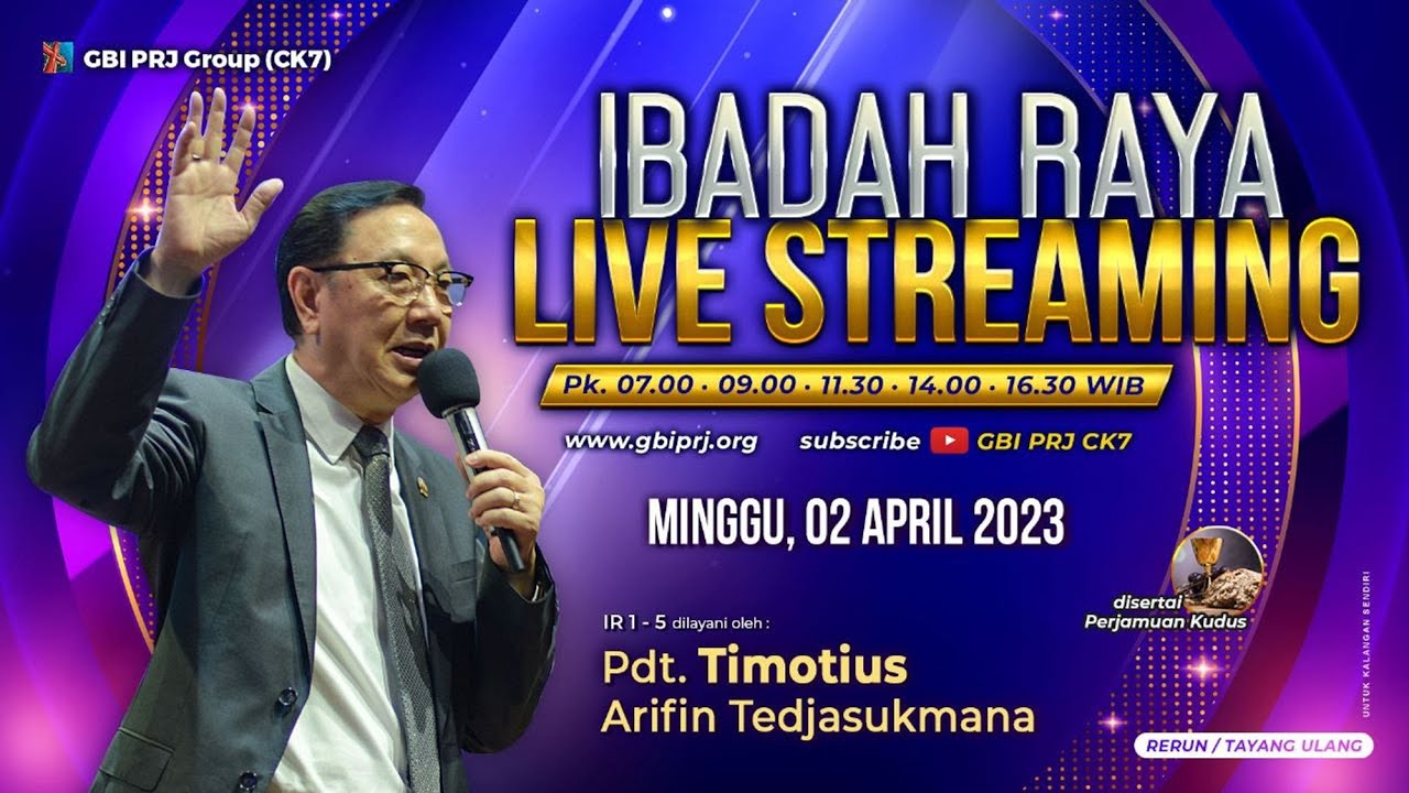 CLEANSE THE TEMPLE - Pdt. Timotius Arifin Tedjasukmana - Online 02 ...