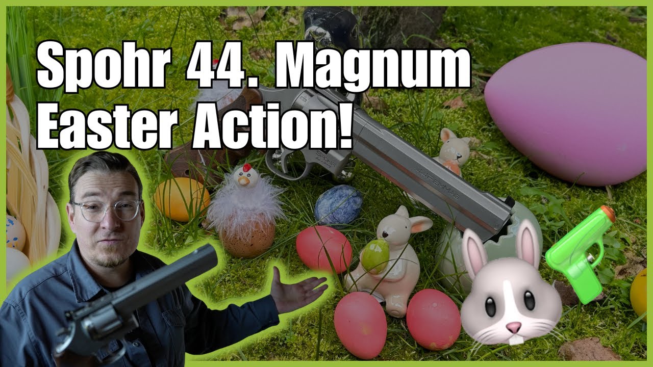 🔫New Spohr 44.Magnum Revolver in Easter Action! 🎯 Shooting Easter Eggs ...