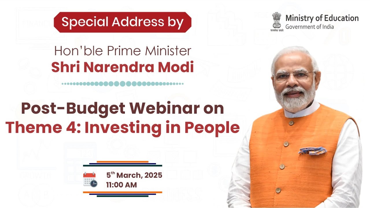 Special Address by PM Shri Narendra Modi | Post-Budget Webinar ...