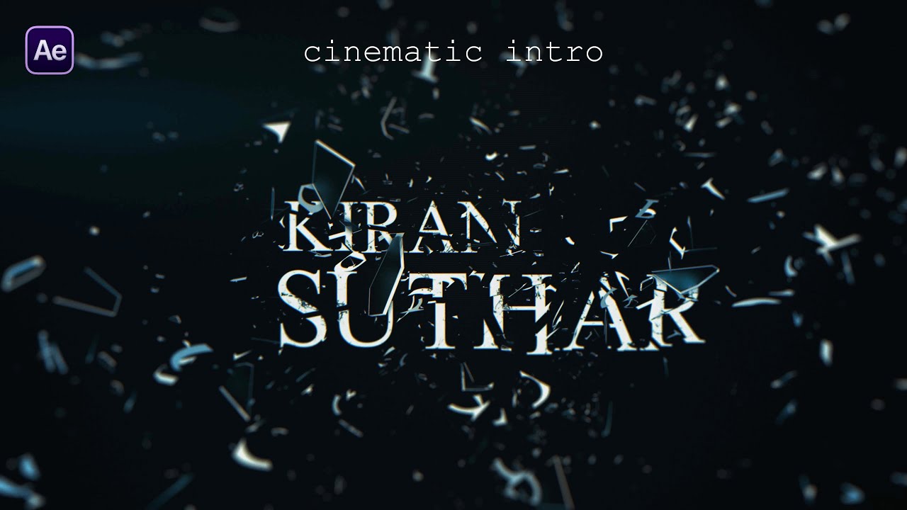 Shatter Glass Intro in After Effects | After Effects Tutorial | Free Tamplate | MM Motions - YouTube