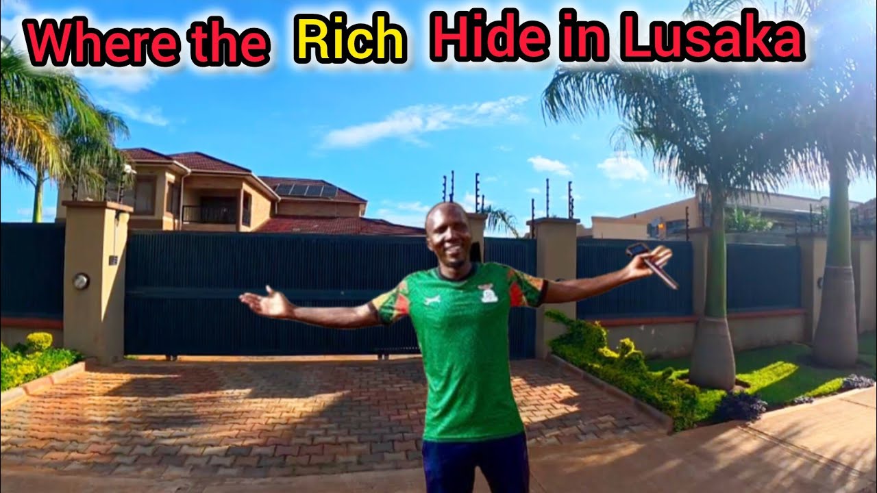 Chalala neighborhood where the rich hide in Lusaka Zambia // you have ...