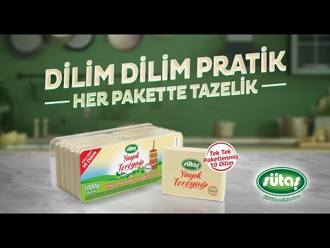 Sütaş Dilimli Tereyağı. Dilim Dilim Pratik. Her Pakette Tazelik!