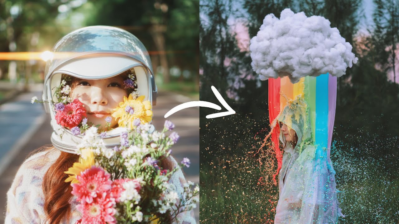 10 Creative Rainbow Portrait Photo Ideas.🌈📷 Sony alpha A6700 - YouTube