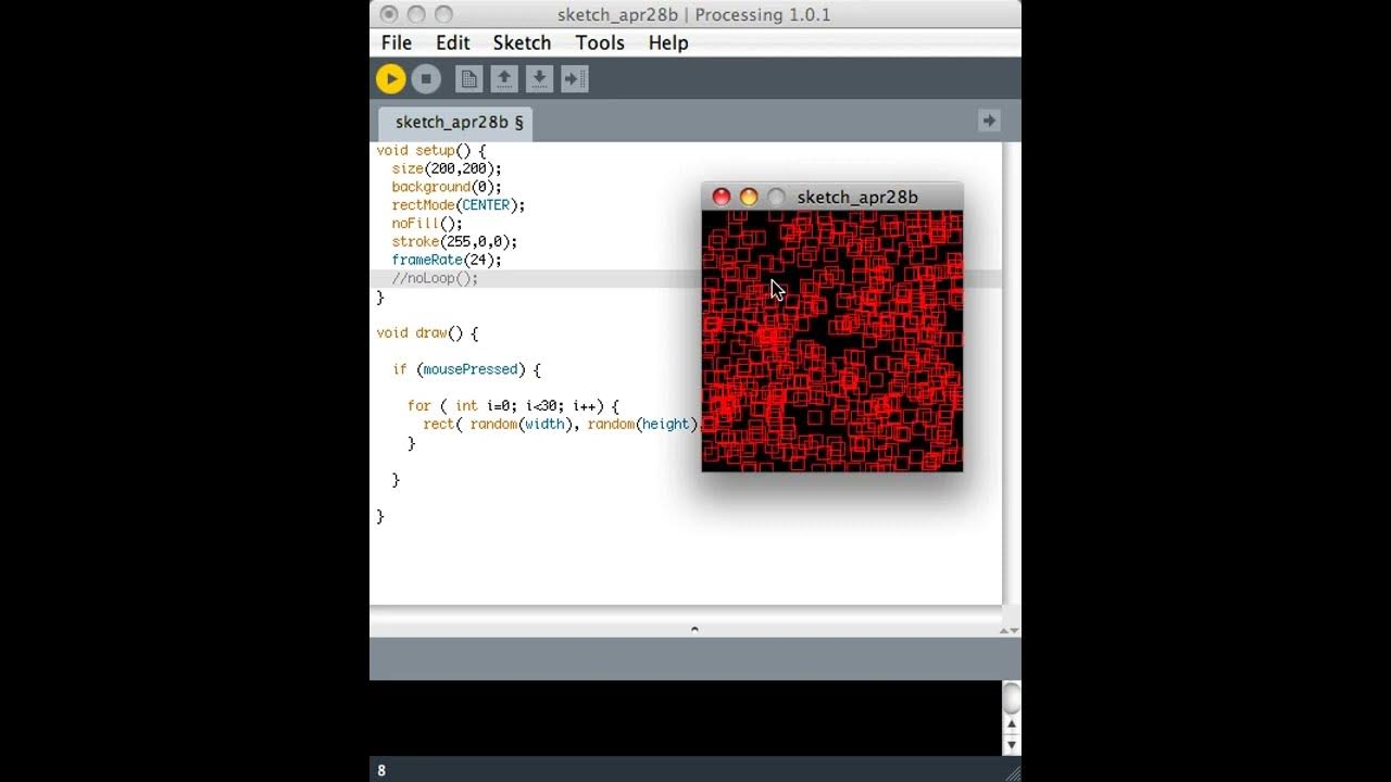 Processing (2 of 21): Animation (2 of 3) Interactivity using the Mouse and Keyboard - YouTube