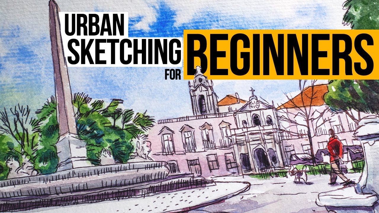 Urban Sketching for Beginners with Pen and Watercolor - YouTube
