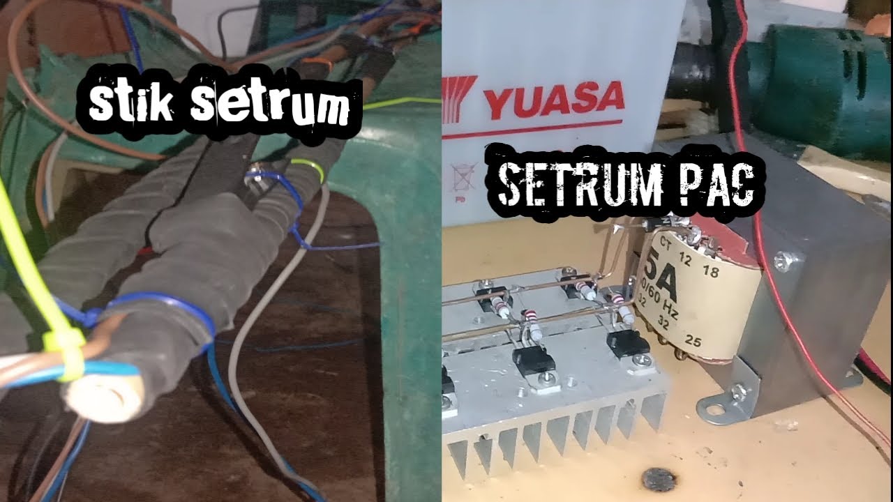 CARA MENGHUBUNGKAN STIK KE SETRUM IKAN PAC BUATAN SENDIRI - YouTube