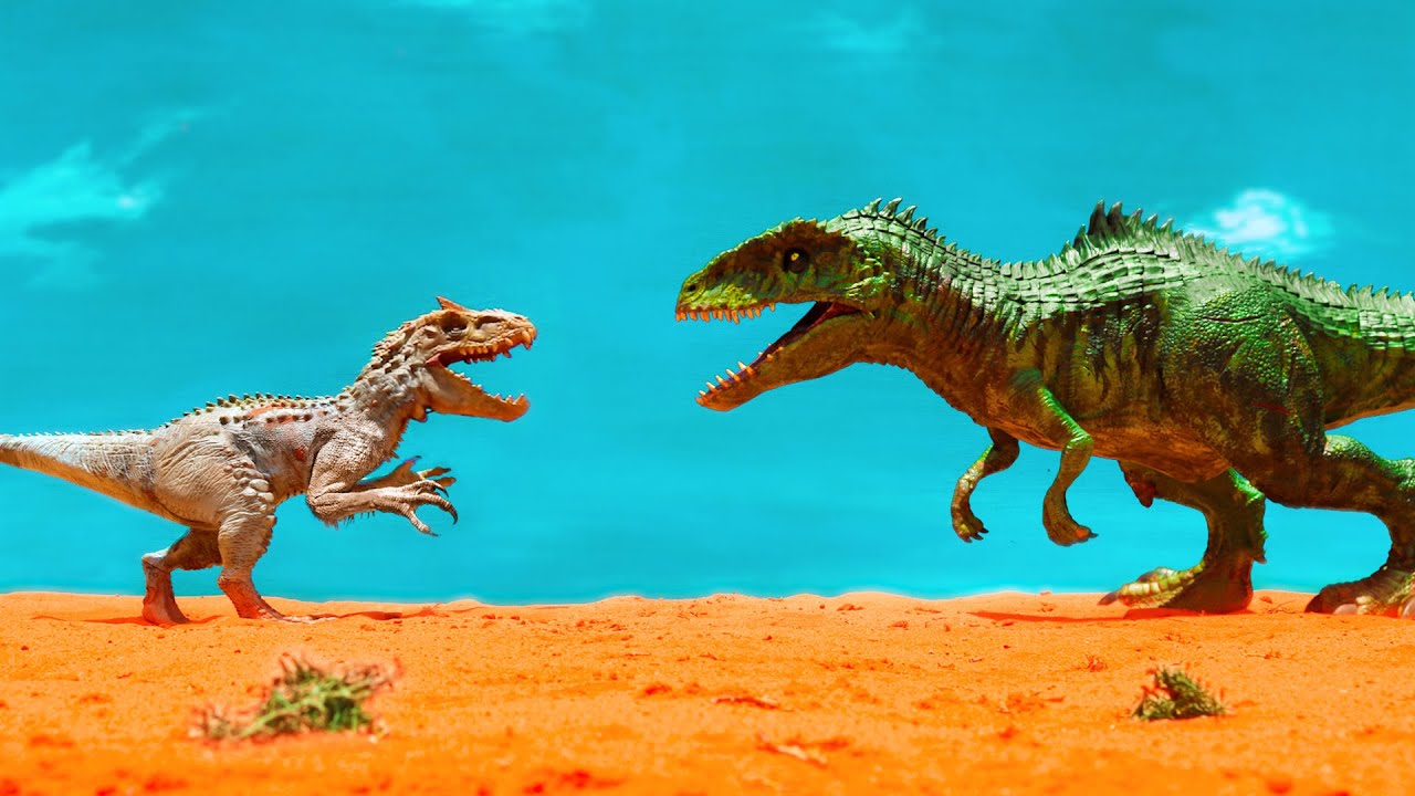INDOMINUS REX Vs. GIGANOTOSAURUS - Full Battle [HD] (Fan-Film) - YouTube