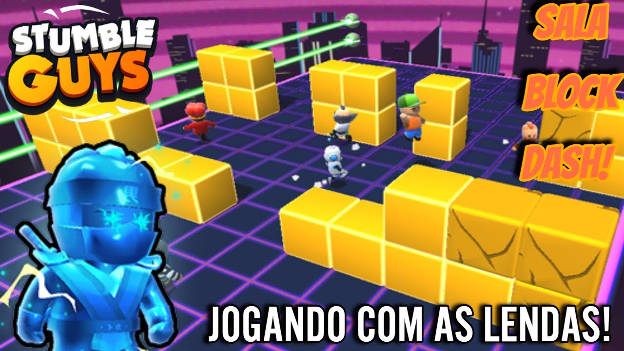 🔥 SALA BLOCK DASH + ZERANDO O RUSH HOUR COM VOCÊS 😎 STUMBLE GUYS AO ...