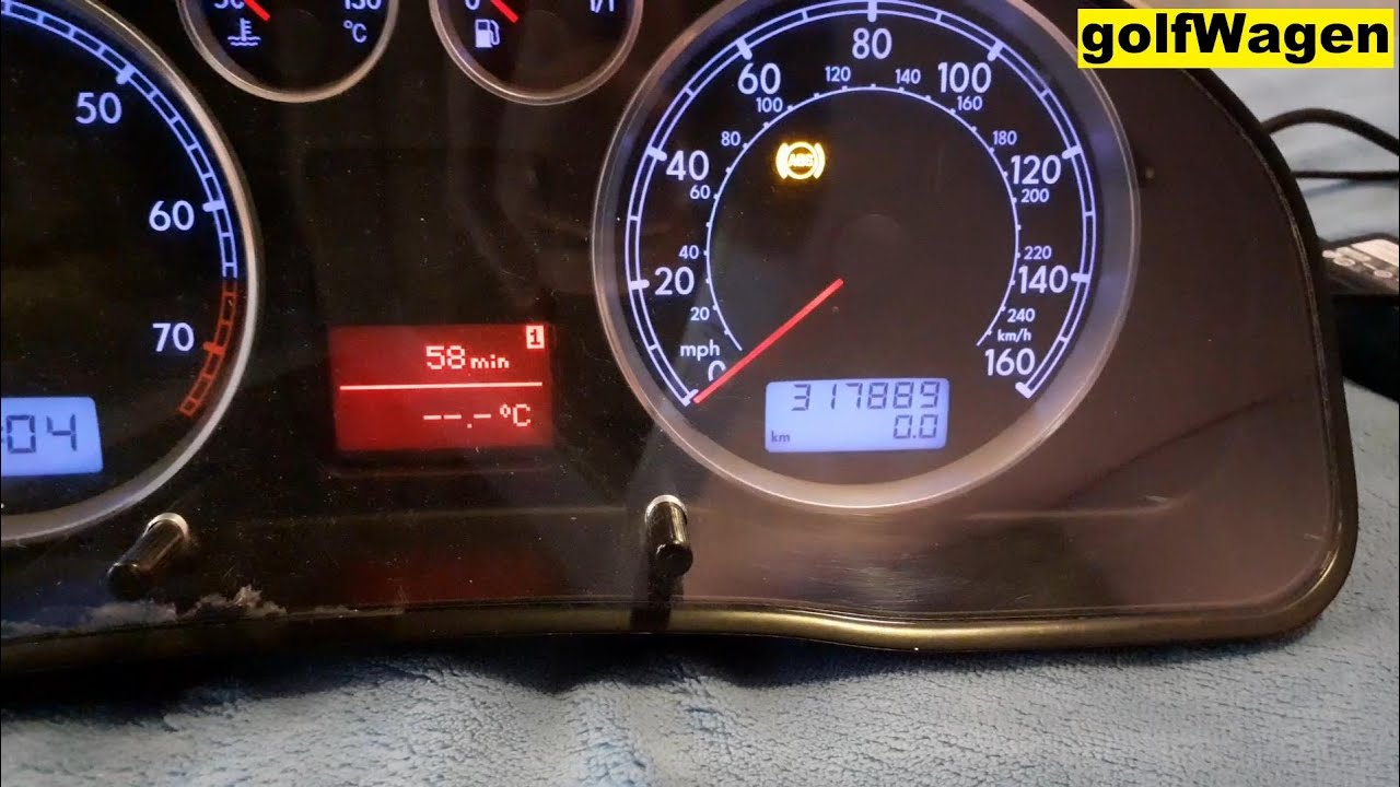 VW Passat, Sharan mileage change tacho correction - YouTube
