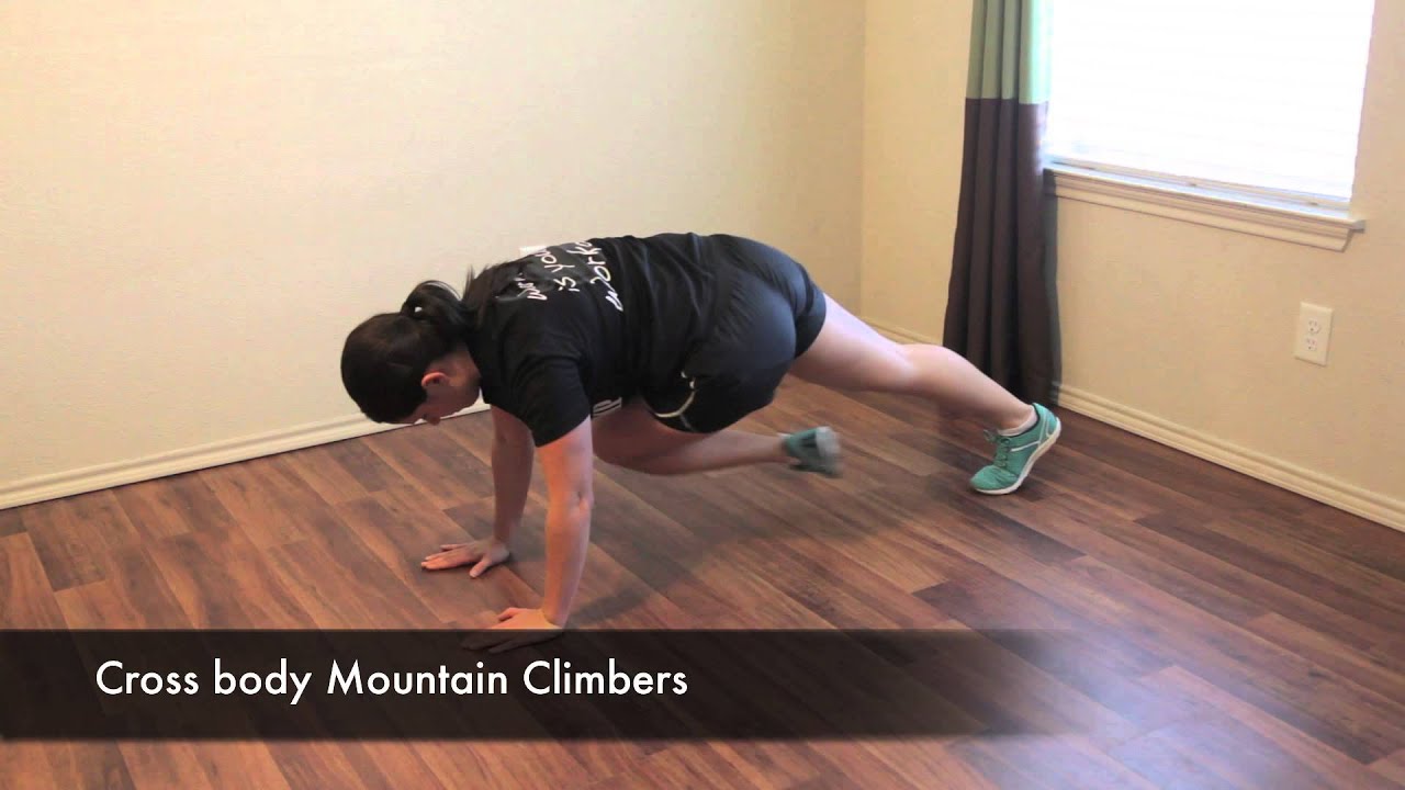 Cross Body Mountain Climbers - YouTube