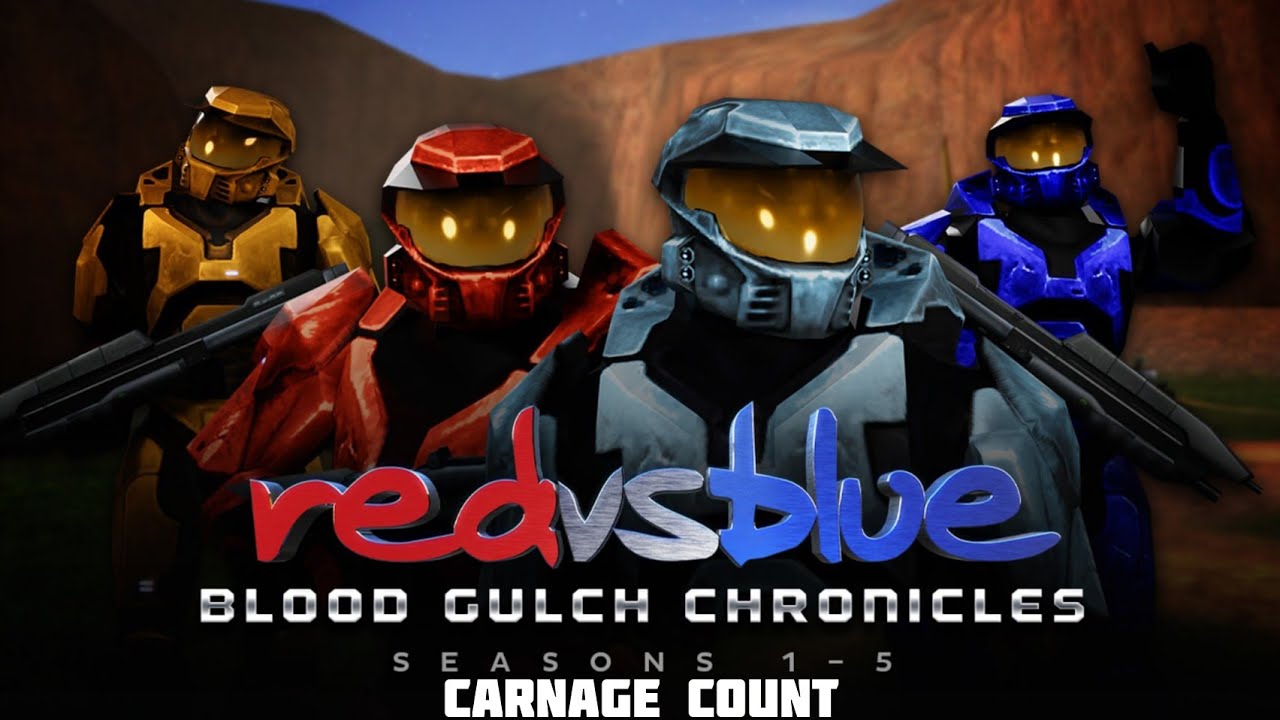 Red vs Blue The Blood Gulch Chronicles Carnage Count - YouTube