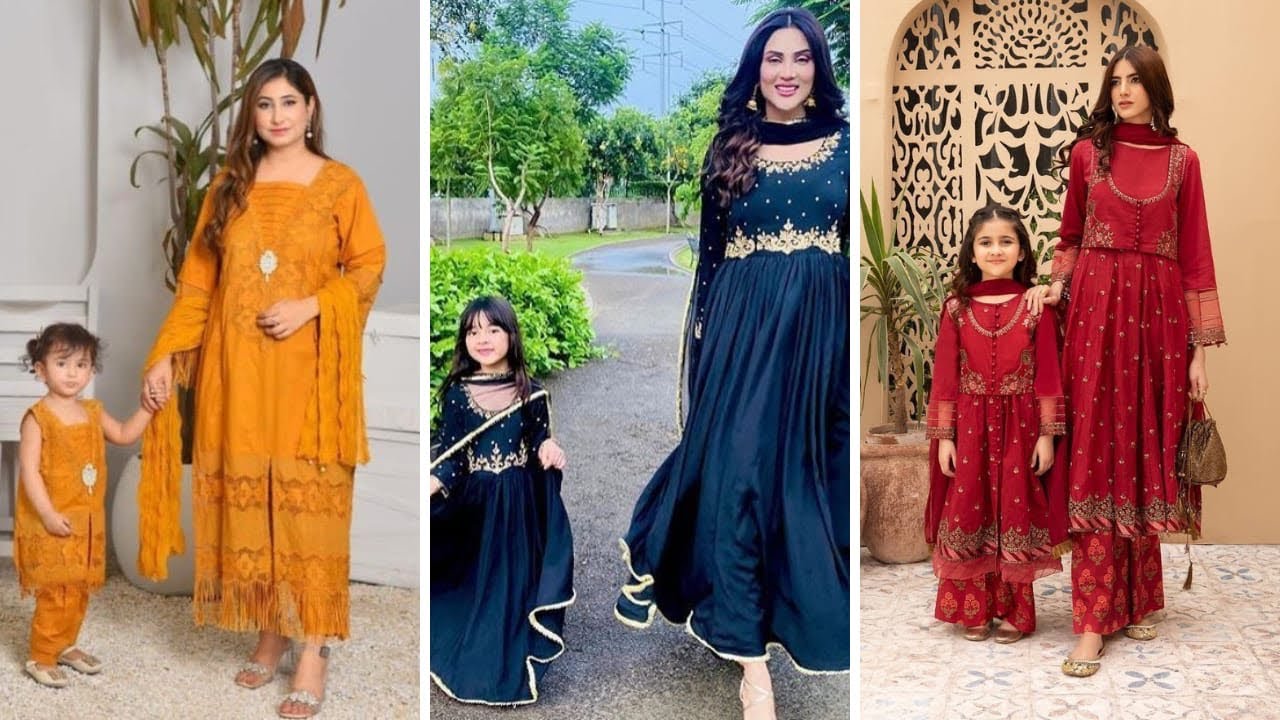 Beautiful And Stylish Mother Daughter Dress | STYLE SQUAD: - YouTube