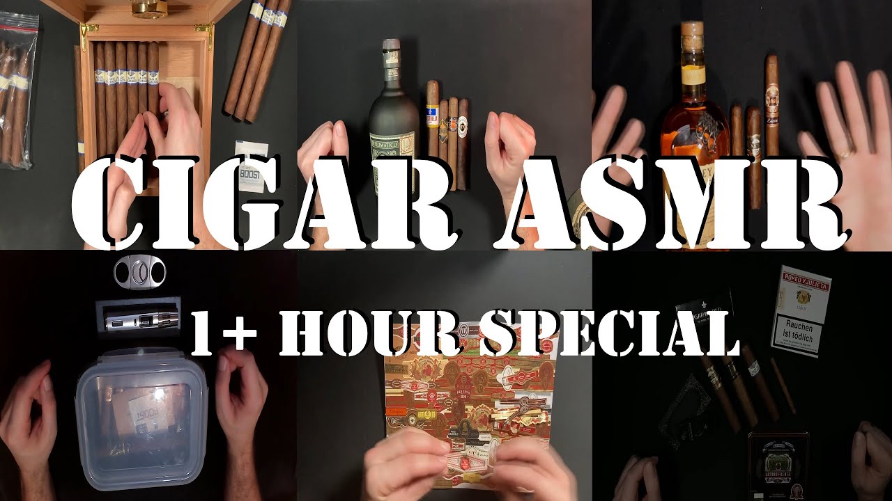 Cigar ASMR show & tell |All parts| |1+ hour| - ASMR - YouTube