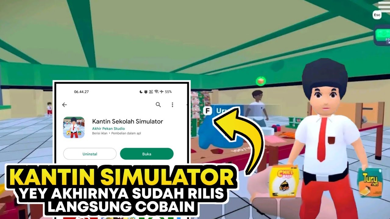 KANTIN SEKOLAH SIMULATOR AKHIRNYA SUDAH RILIS!? Gas Langsung Mainin ...