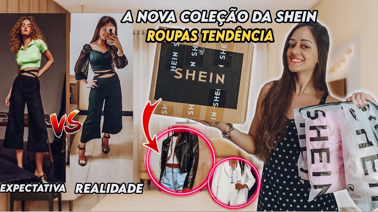 COMPRAS NA SHEIN PROVANDO ROUPAS *MUITO* LINDAS DA NOVA COLEÇÃO - YouTube