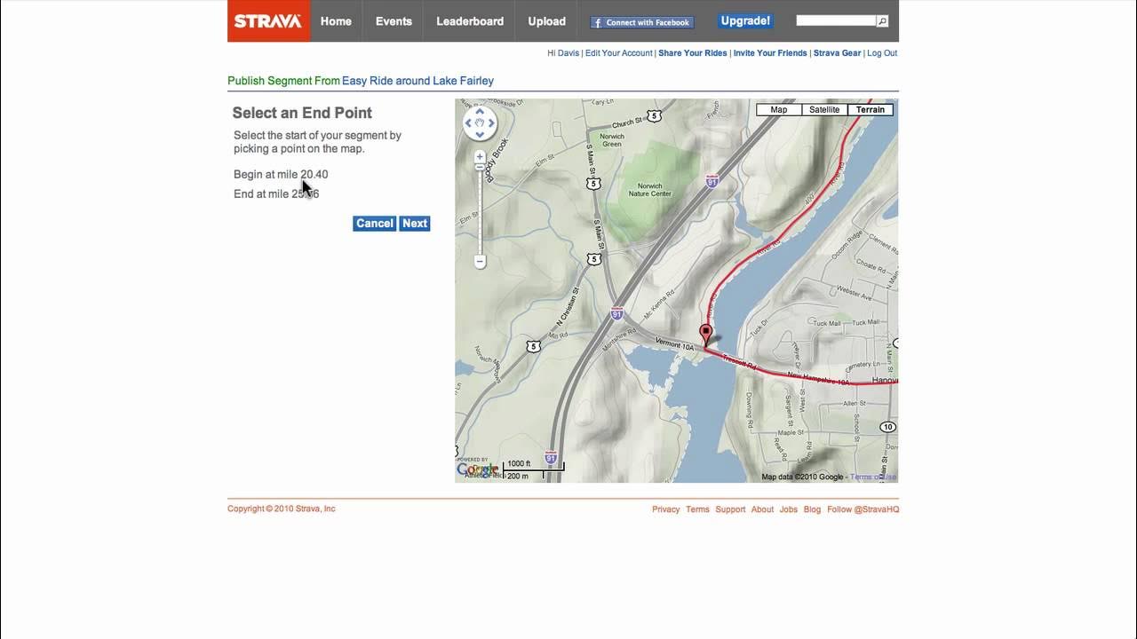 Creating a Segment on Strava.com - YouTube
