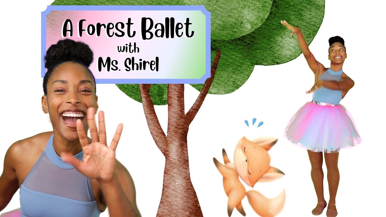 Ballet class in the forest with fox| Ballet for Earth Day| Basic Ballet ...