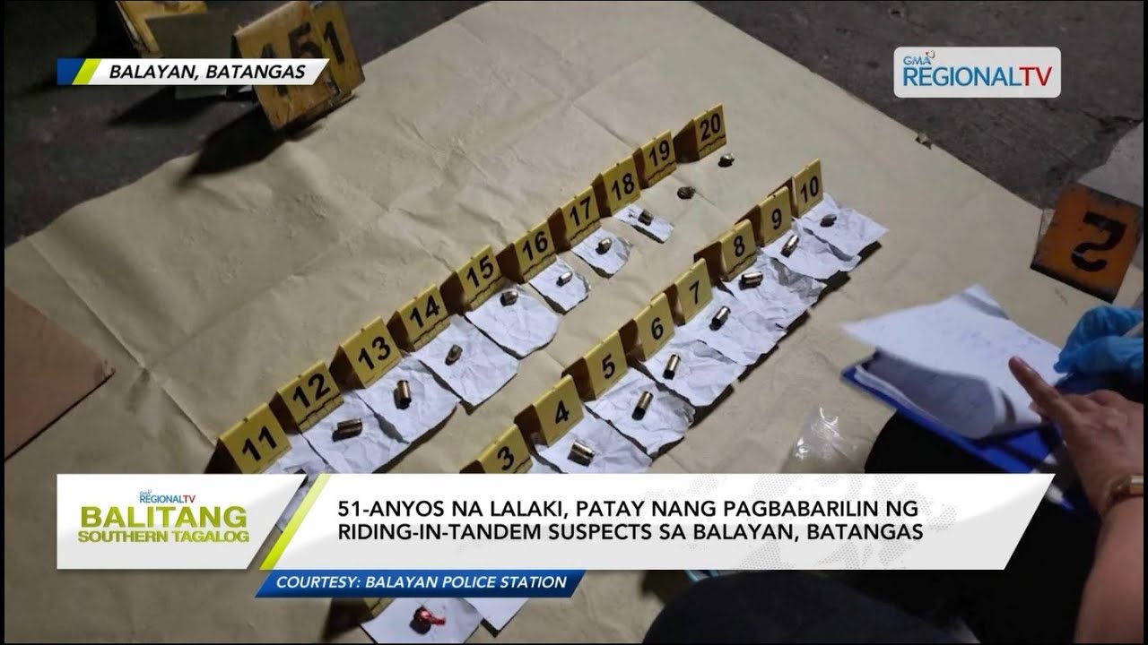 Balitang Southern Tagalog: Suspek, Pinaghahanap - YouTube