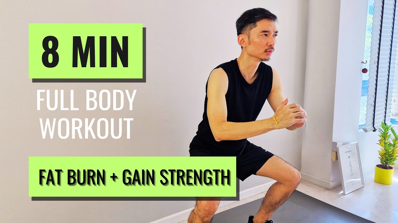 8 MINS FULL BODY FAT BURN + STRENGTHENING LEAN EXERCISE [No Equipment ...