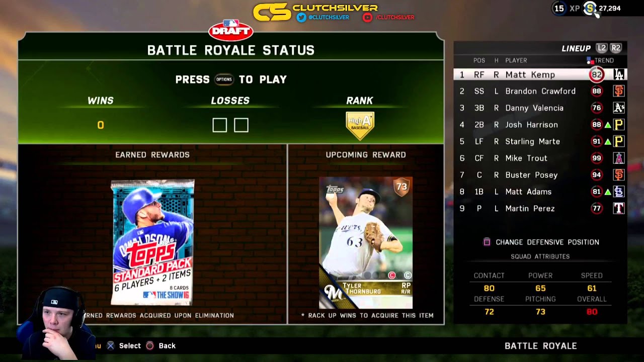 Battle Royale Strategy-MLB The Show 16 - YouTube