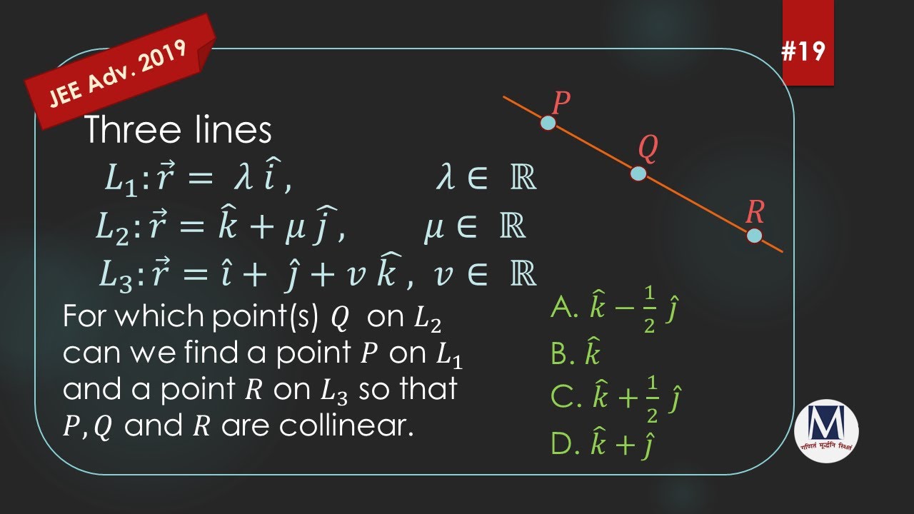 A Question from 3-D straight line, Collinearity of points | MM Short ...