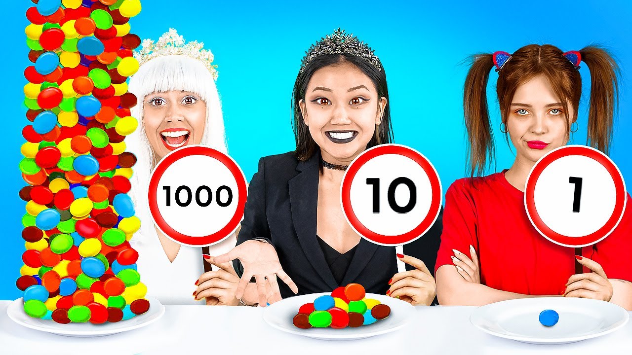 WOW 1000 LAYERS FOOD CHALLENGE || Giant VS Tiny Food! Food Hacks! by ...