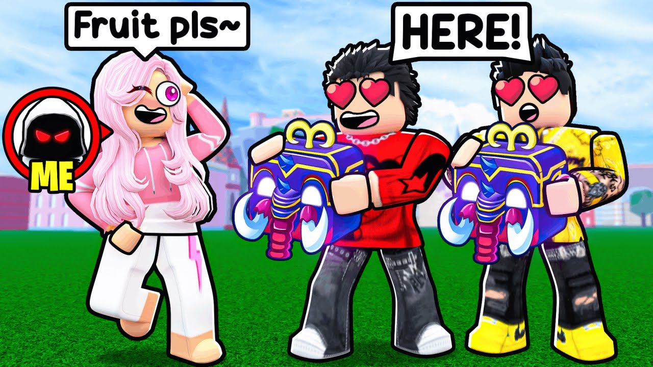 Begging For MAMMOTH Fruit As A GIRL In Blox Fruits.. IT WORKED!! - YouTube