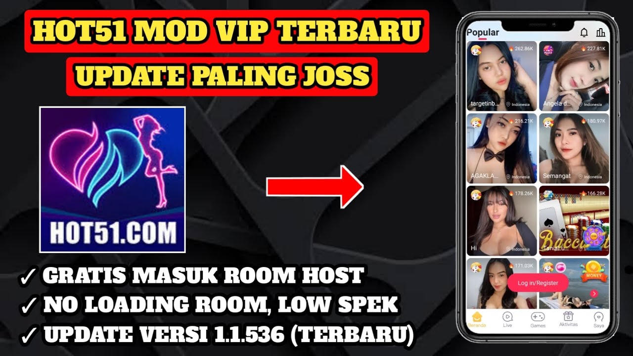 DONE!! UPDATE PAL!NG BNYK HOST INDO TERBAIK | HOT51 MOD VIP ALL UNLOCK ROOM TERBARU - YouTube