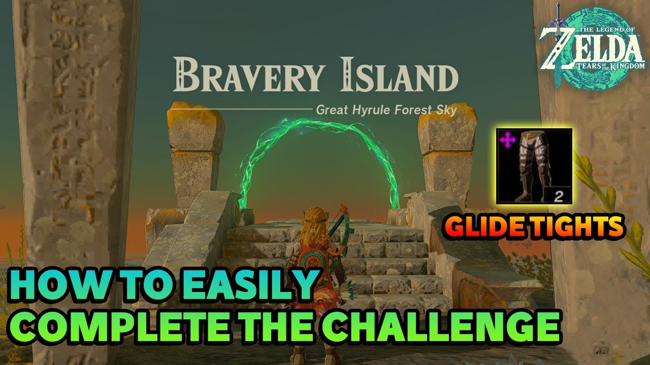 How to beat The Bravery Island Challenge (Great Hyrule Forest Sky ...