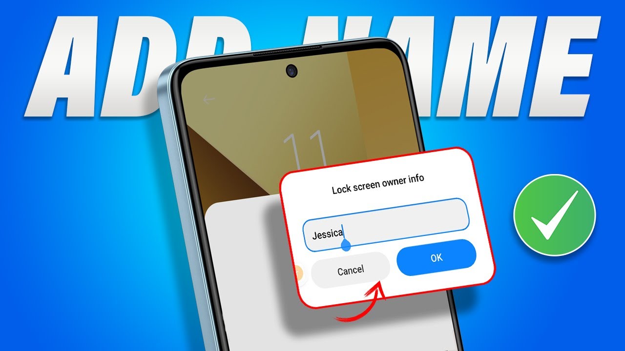 How to Add Your Name on Lock Screen in Xiaomi Mi Phones | Lock Screen ...