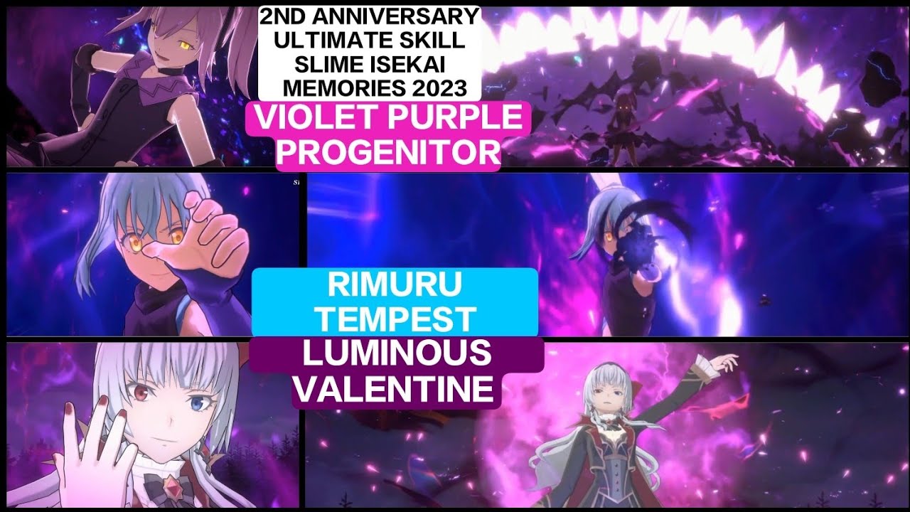 2ND ANNIVERSARY RIMURU TEMPEST LUMINOUS VALENTINE & VIOLET ULTIMATE SLIME ISEKAI MEMORIES GLOBAL ...