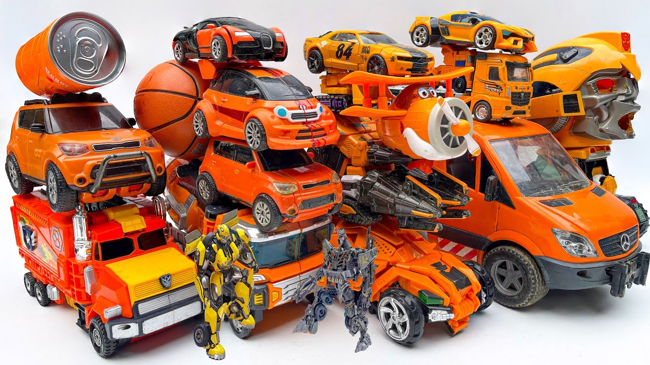 New TRANSFORMERS Orange Color: OPTIMUS PRIME BEASTS Hunter: Robot Tobot ...