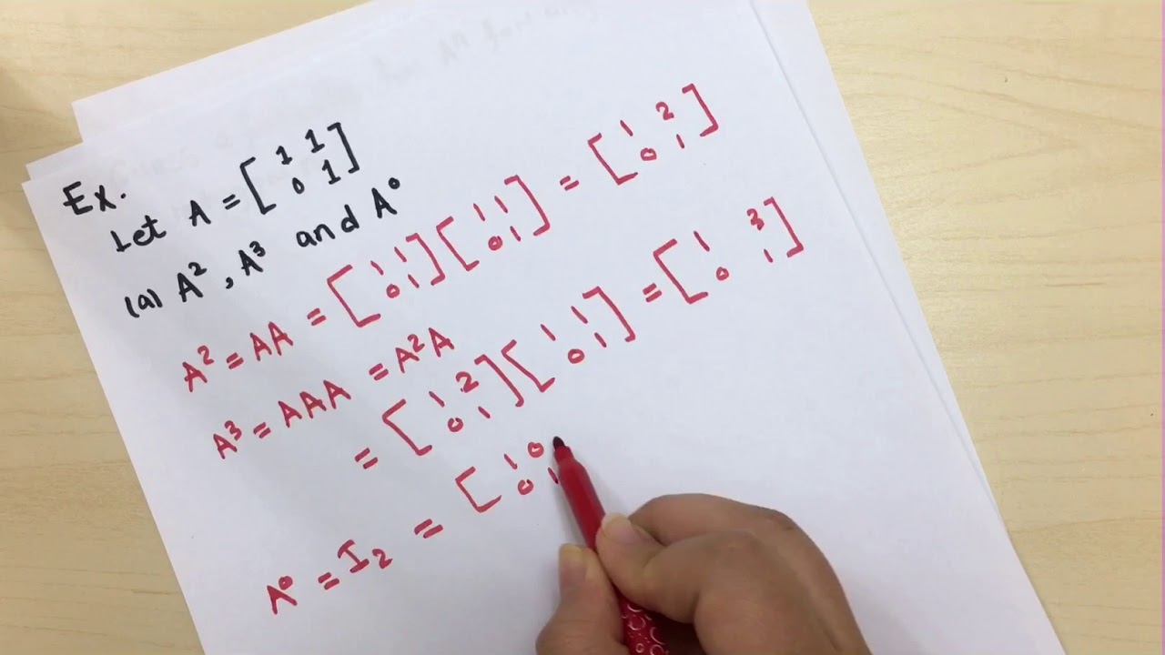 Linear | Powers in matrices - YouTube