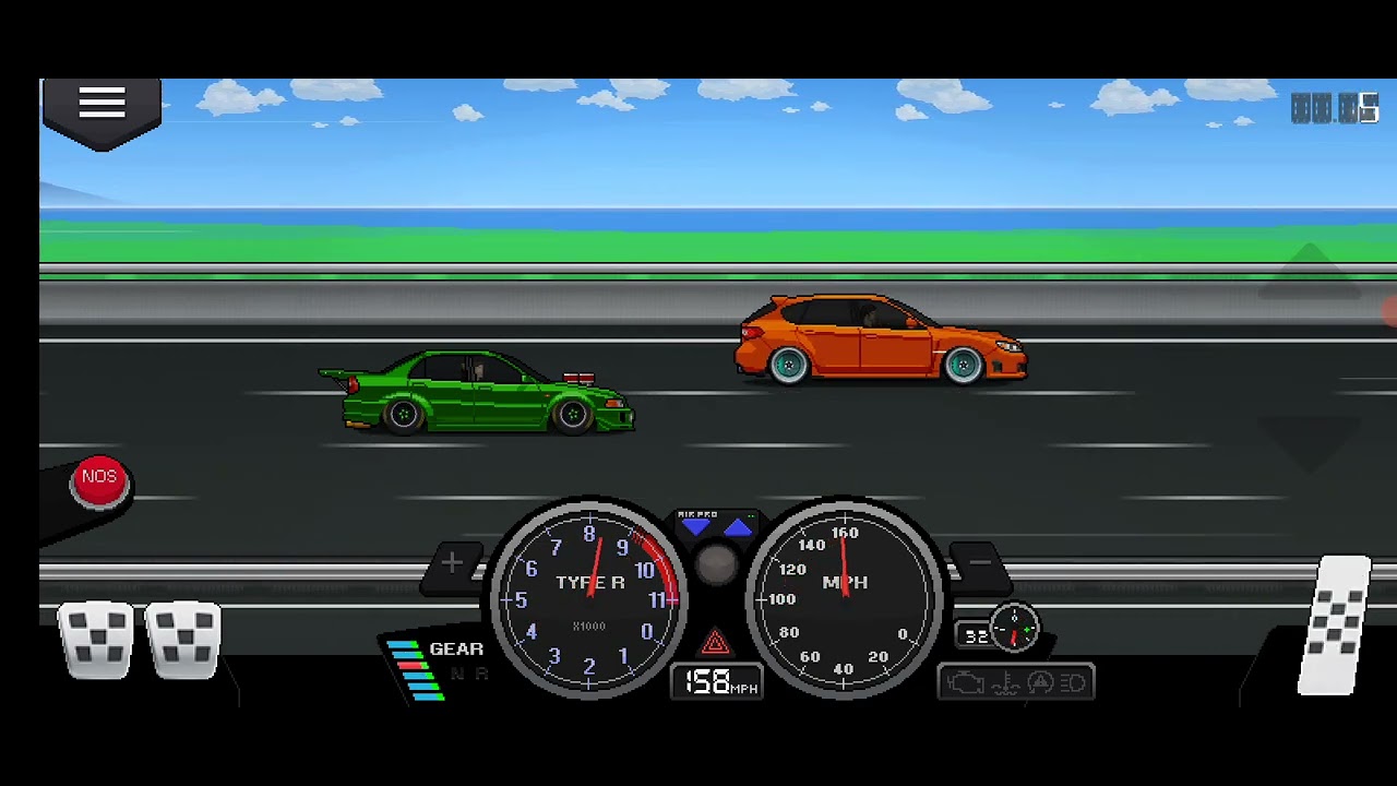 Evo top speed test in pcr - YouTube