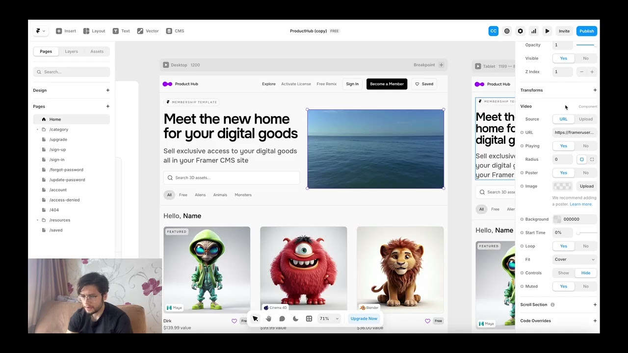 How To Add Audio & Video in Framer - YouTube