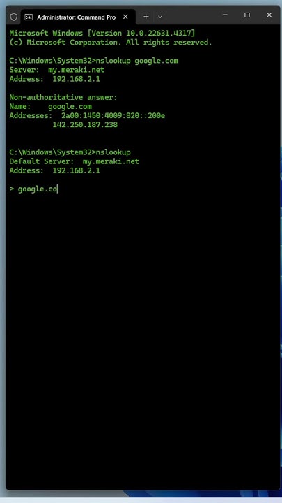 nslookup #networking #cmd #windows - YouTube
