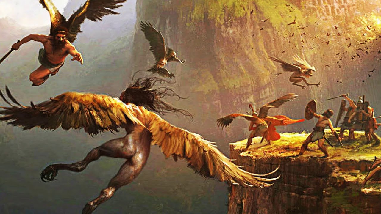 MITOLOGÍA GRIEGA El mito de las Harpías - YouTube