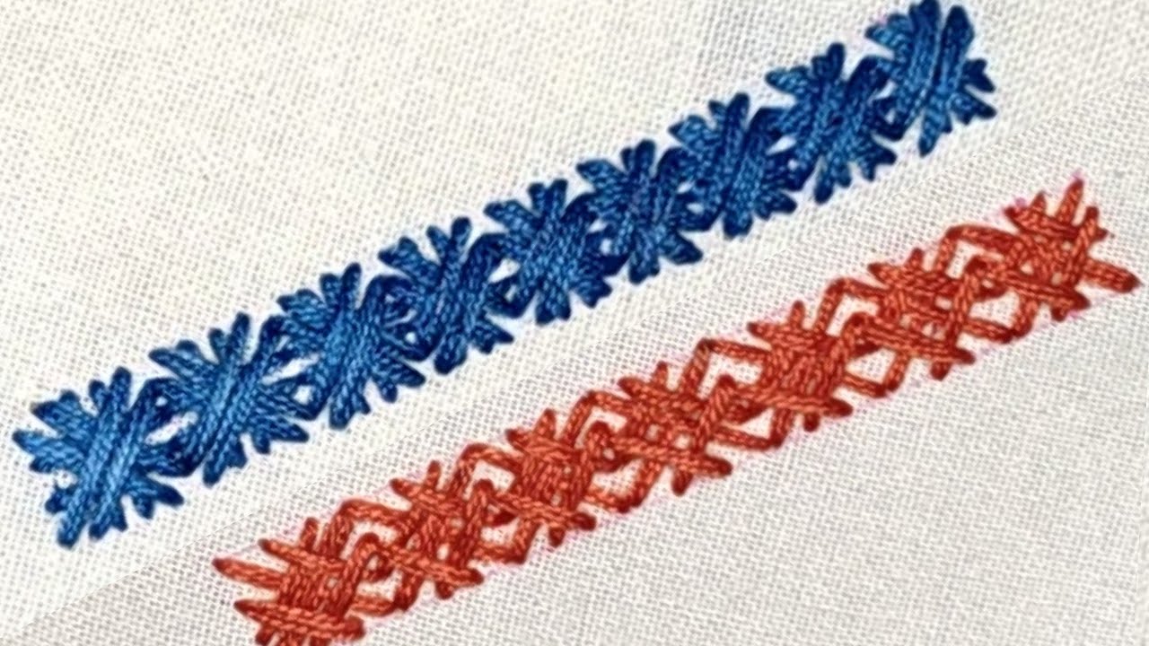 So Simple Easy &Modern BorderLine Embroidery Stitch|Attractive hand ...