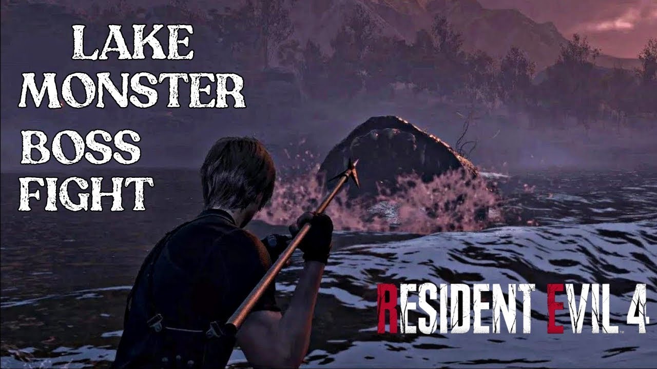 Resident Evil 4 Sea Monster Boss Fight No Damage PS5 Gameplay - YouTube