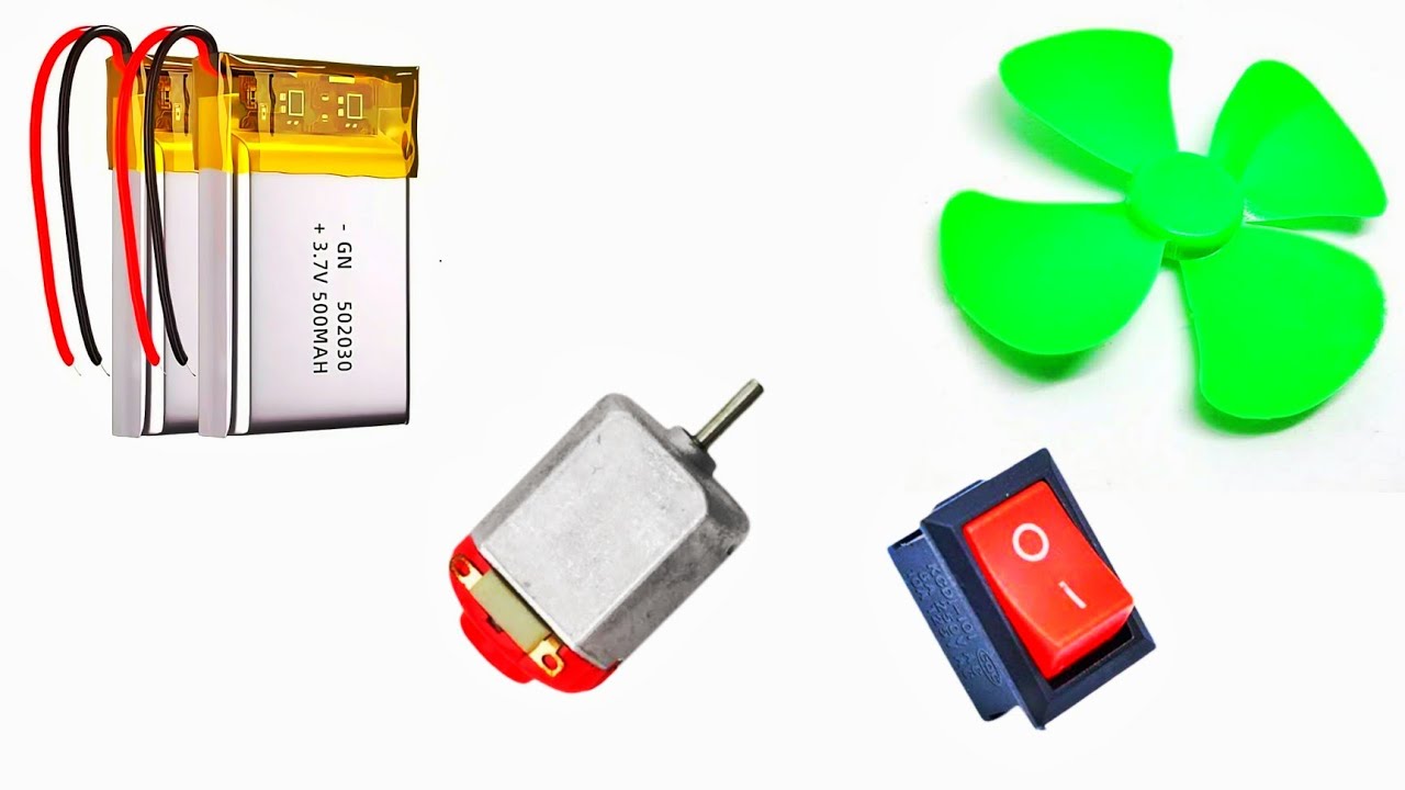 3.7v rechargeable battery mini motor and switch cannection smd tech ...