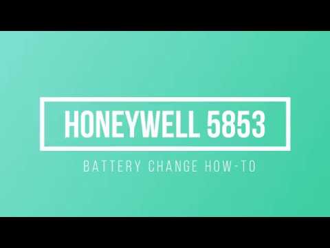 Honeywell 5853 battery change instructions - YouTube
