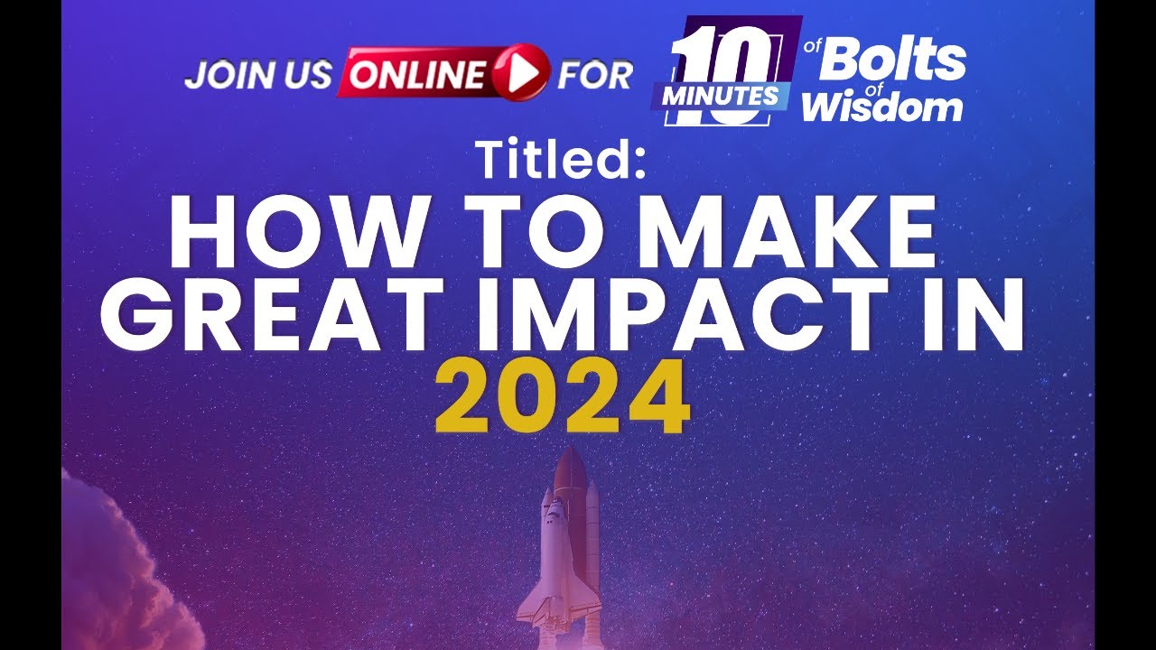HOW TO MAKE GREAT IMPACT IN 2024 - YouTube