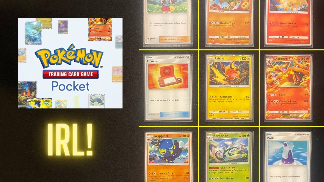 Pokemon Pocket IRL?! Draft, build, & gameplay footage! - YouTube