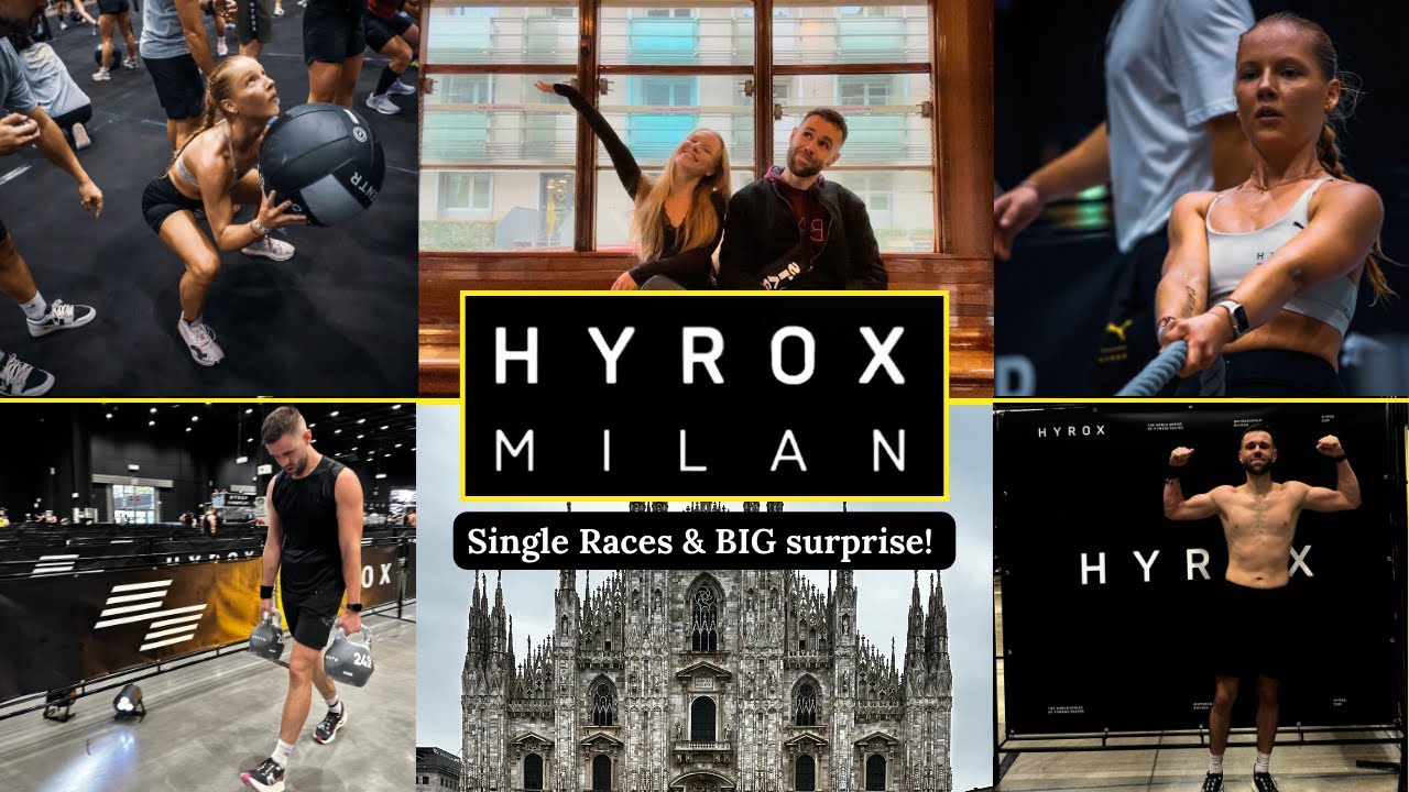 HYROX MILAN I Vlog I Single Races & große Überraschung! 😍🔥 - YouTube