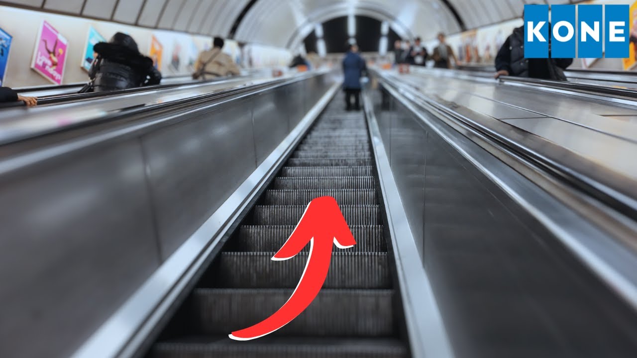 POV ride on 2 KONE escalators at Vauxhall London Underground station ...