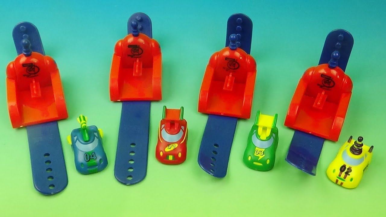 1999 SONIC-DRIVE-IN WRIST RACERS set of 4 WACKY PACK COLLECTIBLES VIDEO ...