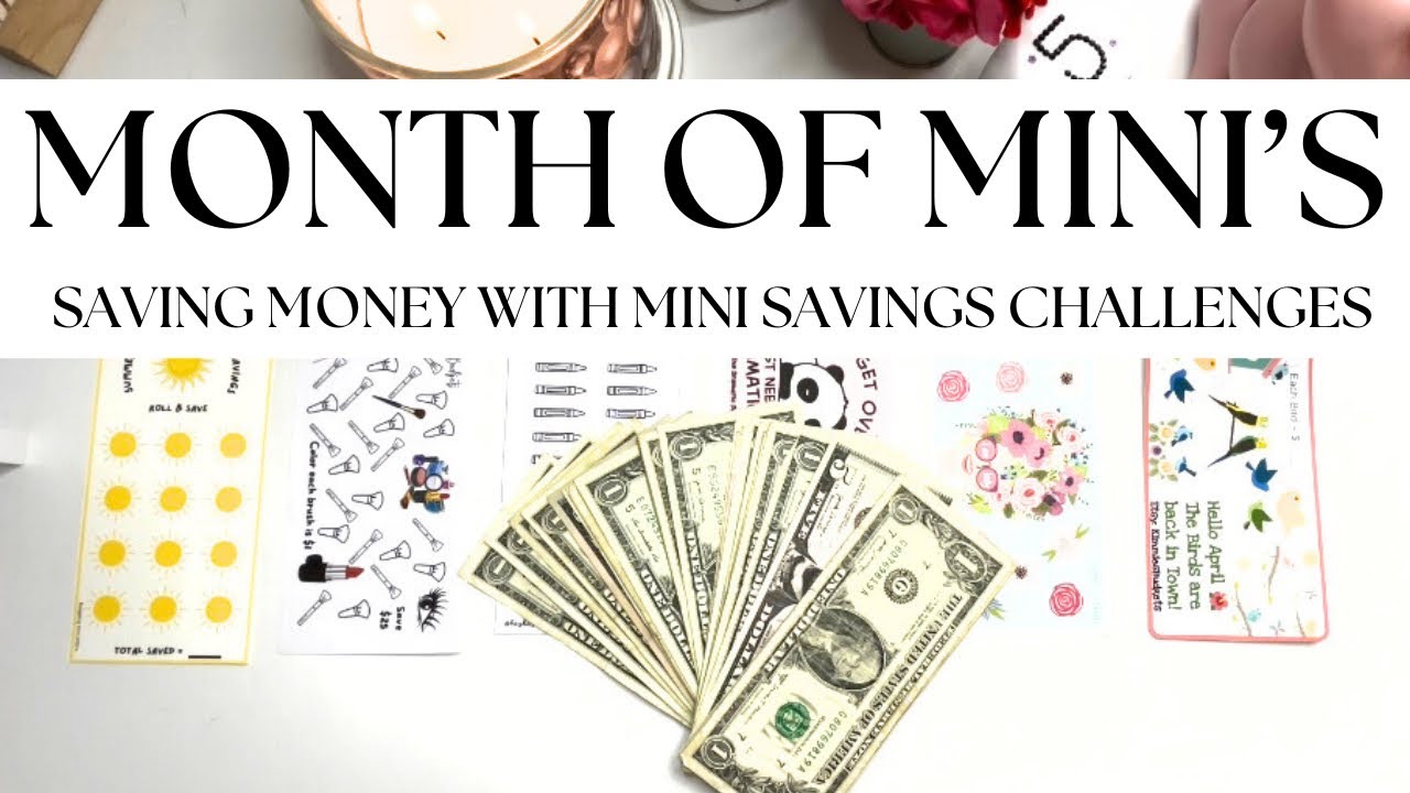 MONTH OF MINI SAVINGS CHALLENGES | SAVING MONEY WITH MINI CHALLENGES ...